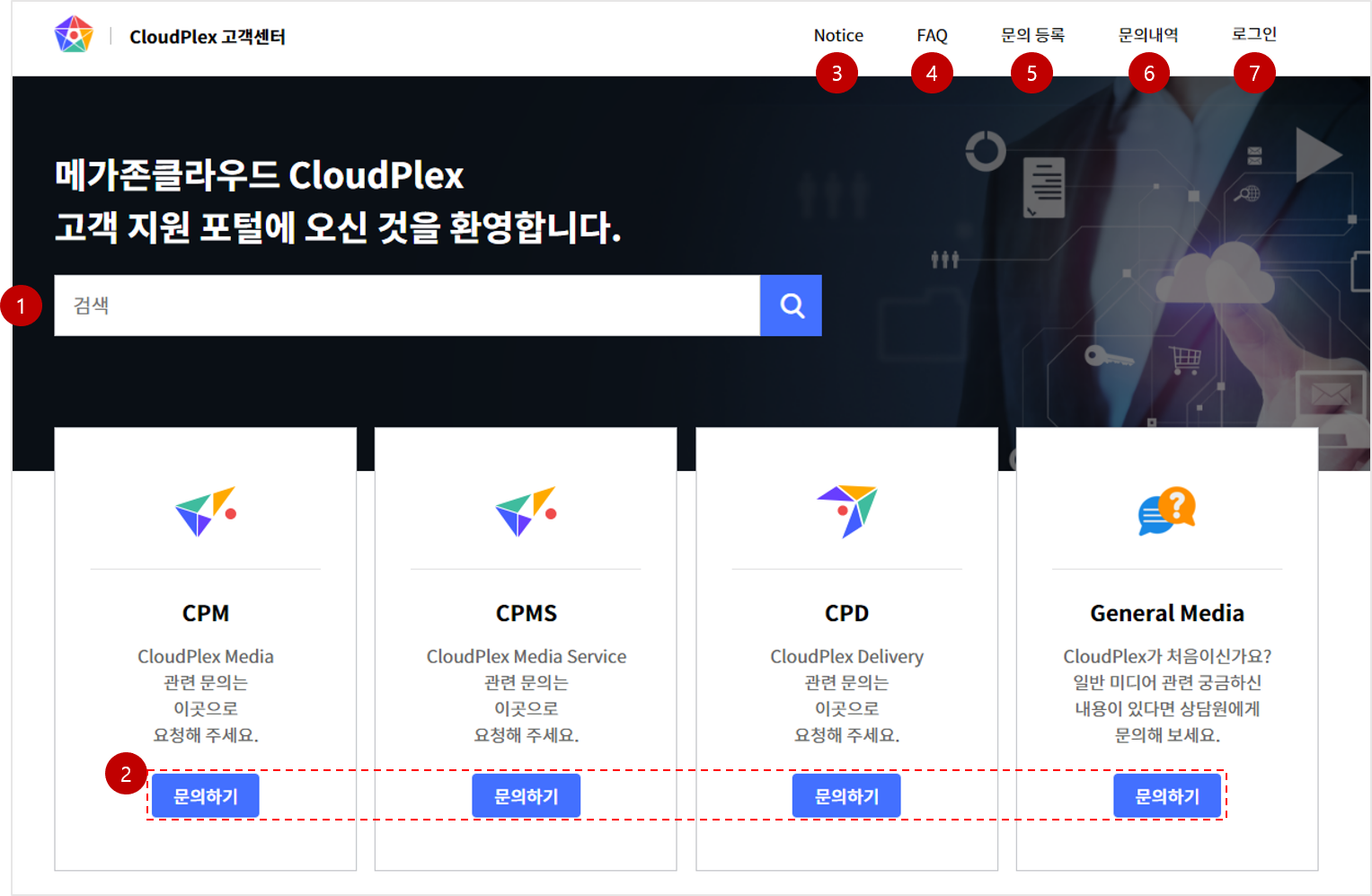 [이용 안내] 홈페이지 이용 안내 – CloudPlex Support Portal